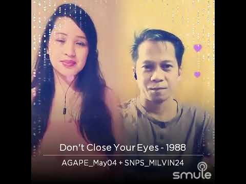 DON'T CLOSE YOUR EYES BY SINGER ALVIN BIBAT DULAY IDULAYZER BAND DUET WITH MS MAY AGUSTIN - YouTube