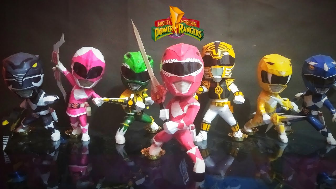 Red Ranger - MMPR Figure Papercraft - YouTube