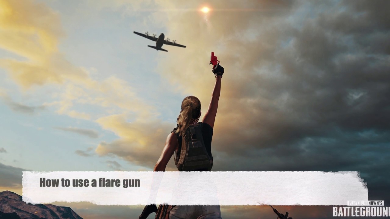 How to use a flare gun in PUBG XBOX - YouTube