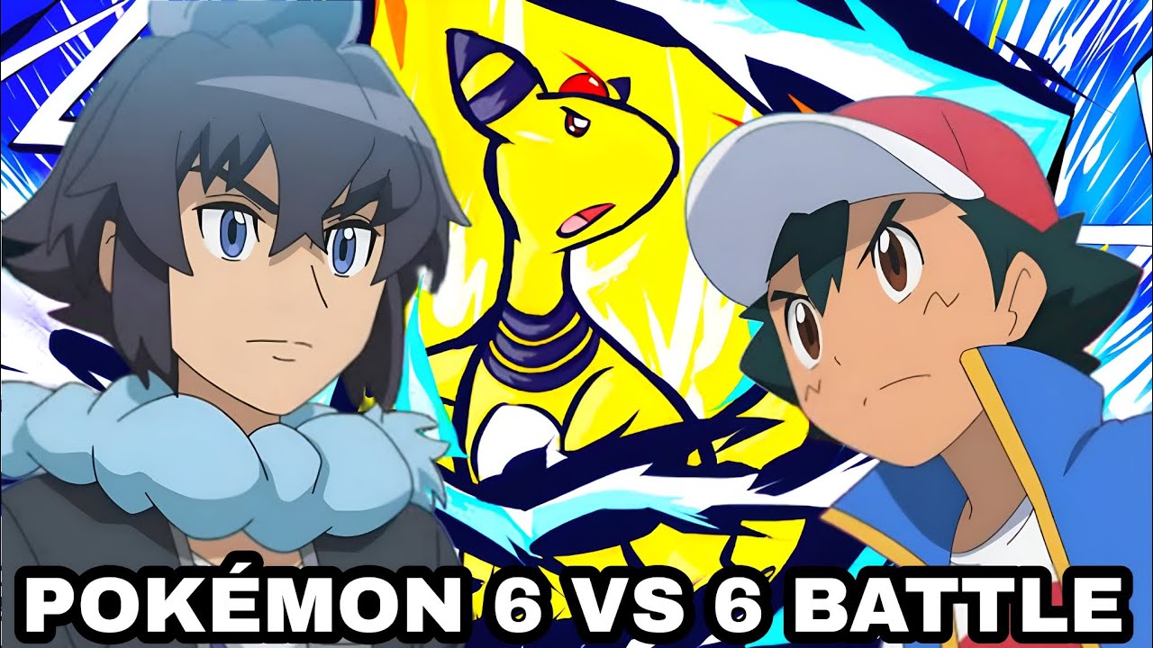 POKEMON 6 VS 6 BATTLE EP - 396 💛 ASH VS AMPHAROS FULL BATTLE 💛 ASH ...