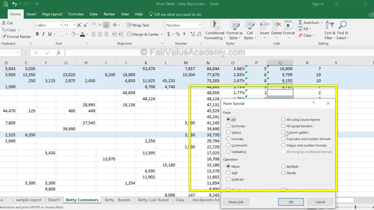 Excel 16 1 2 Customerwise Sales Analysis Analysing top 80% business ...