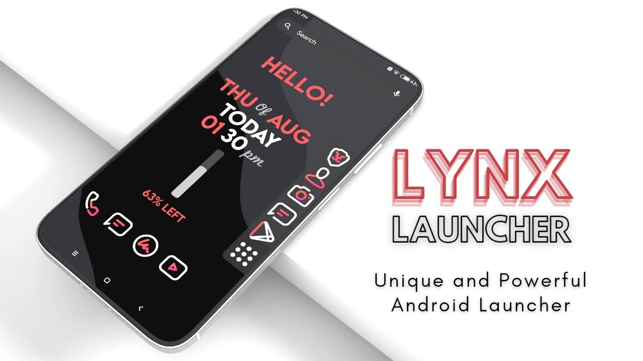 Lynx: Unique and Powerful Android Launcher 🔥 #androidthemes - YouTube