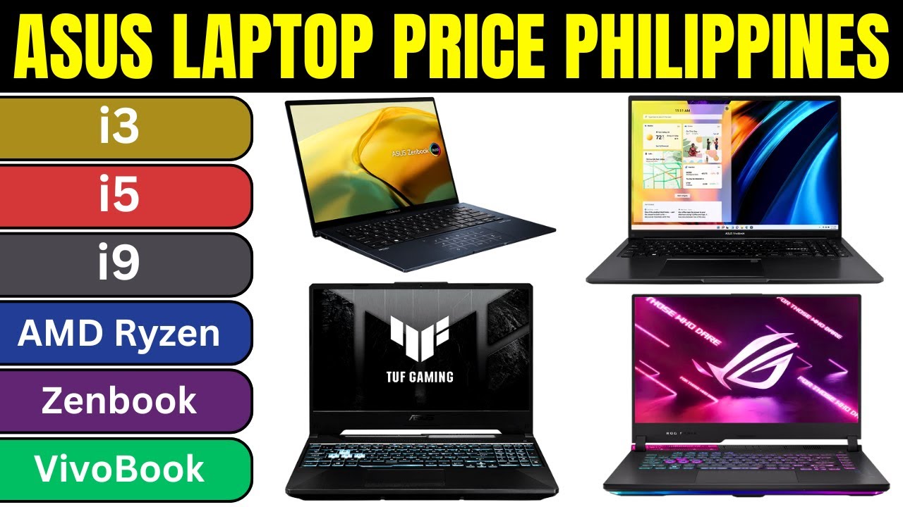 Asus Laptop Price Philippines 2024 | i3, i5, i9, Zenbook, VivoBook, AMD ...