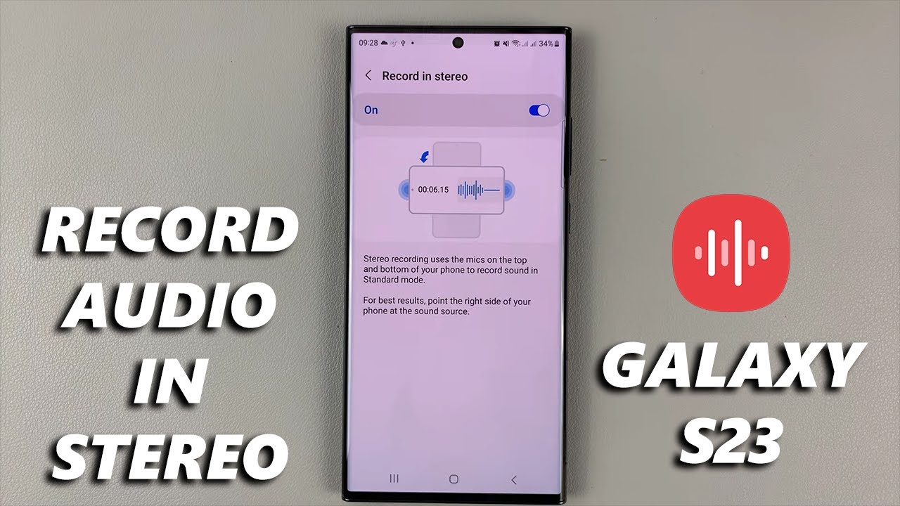 How To Record Sound In Stereo On Voice Recorder For Samsung Galaxy ...