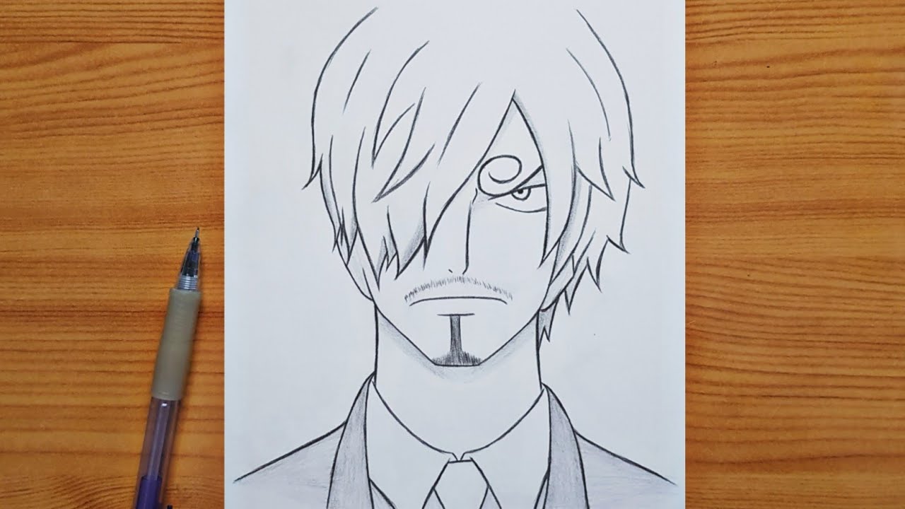 How to draw Sanji from One Piece | Sanji step by step | easy drawing ...