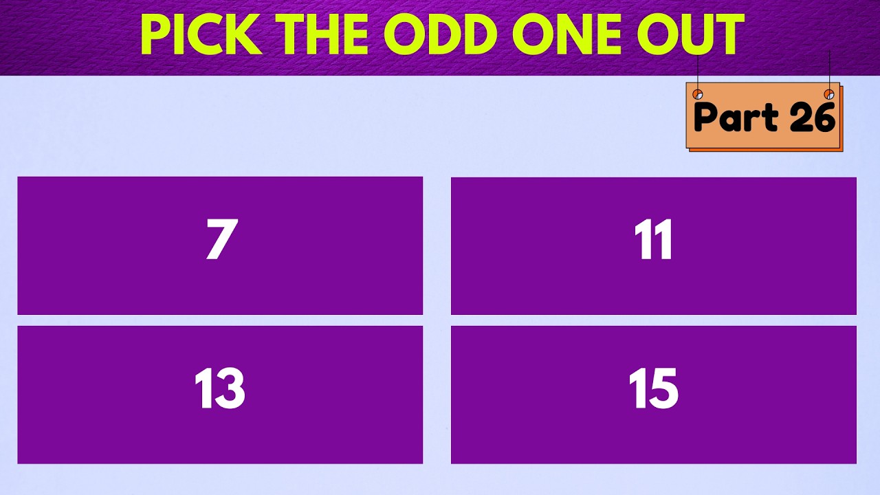 Can You Pick the Odd One Out? | Ultimate General Knowledge Quiz # ...