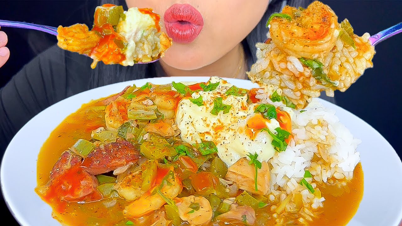 Eating GUMBO! - YouTube