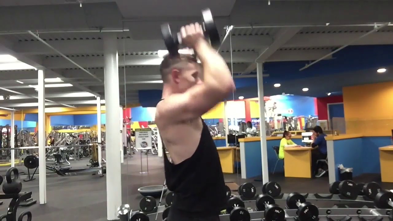 Neutral Grip Overhead Press - YouTube