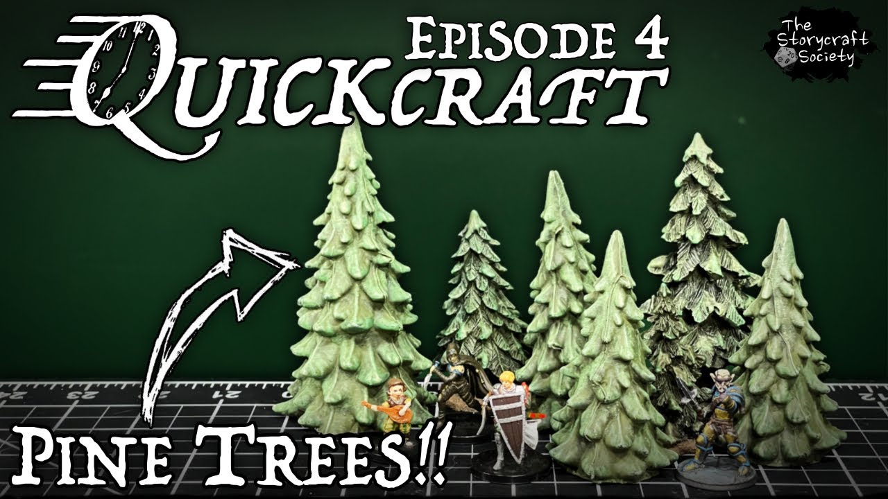 How to Make PINE TREES for D&D in ONE AFTERNOON!! (Quickcraft Ep. 4 ...
