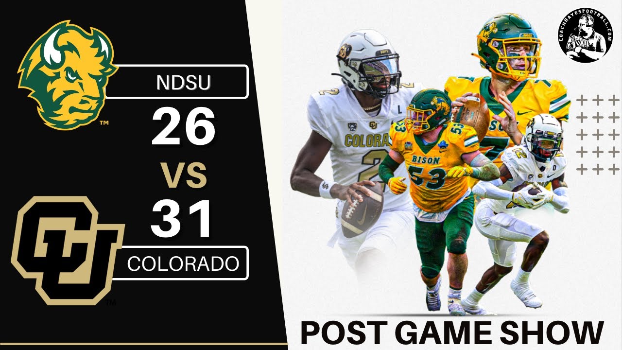 Post-Game Show | Colorado Buffaloes vs North Dakota State Bison | # ...