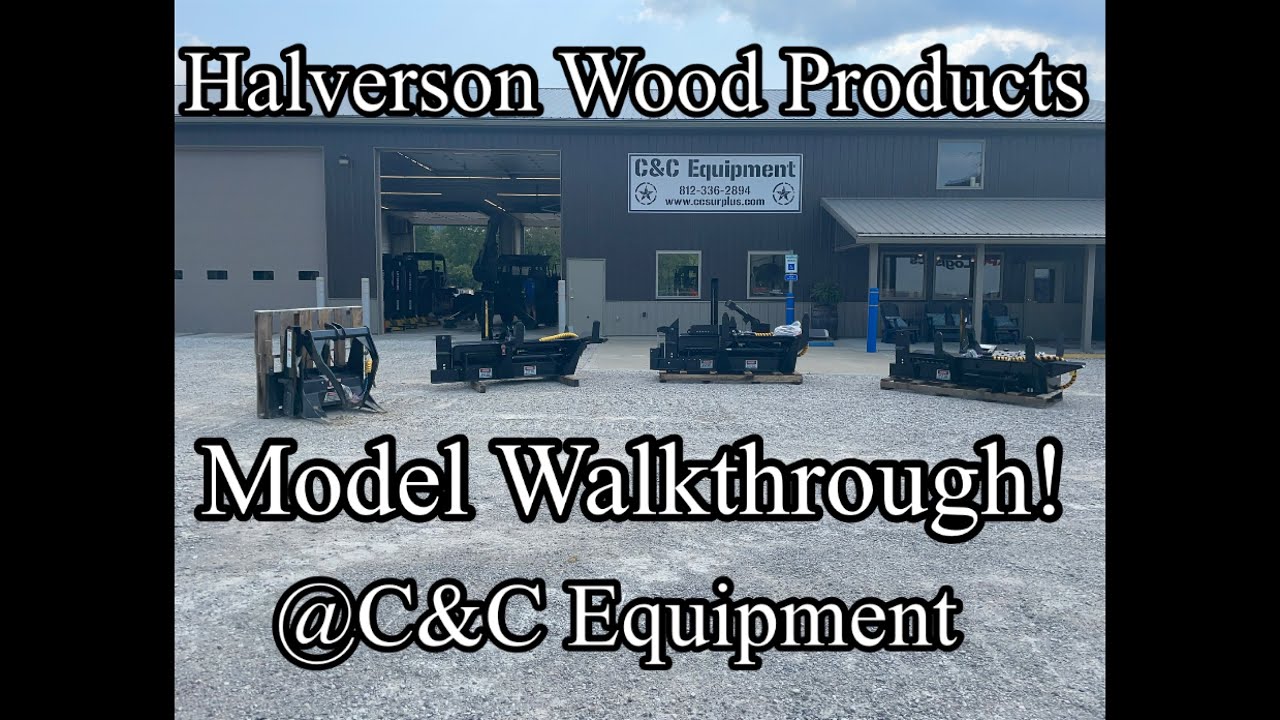 Halverson wood products line up of firewood processors and more @C ...