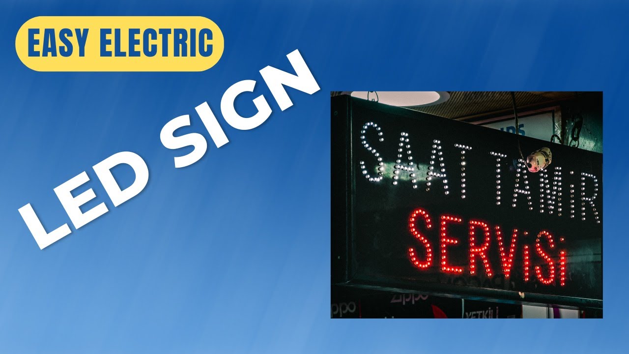 Dynamic Digital LED Sign - YouTube