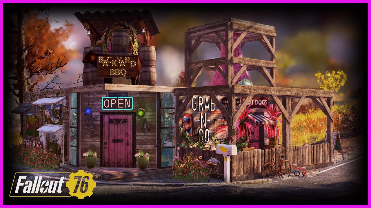 Backyard BBQ!!!🩷🩷Fallout 76 Camps!!🩷🩷 - YouTube