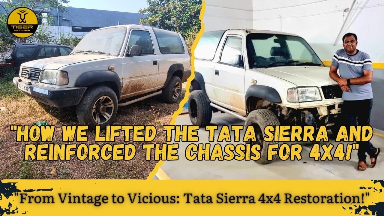 "Don’t Miss the Epic 4x4 Conversion of My Tata Sierra SUV!" Part 3 ...