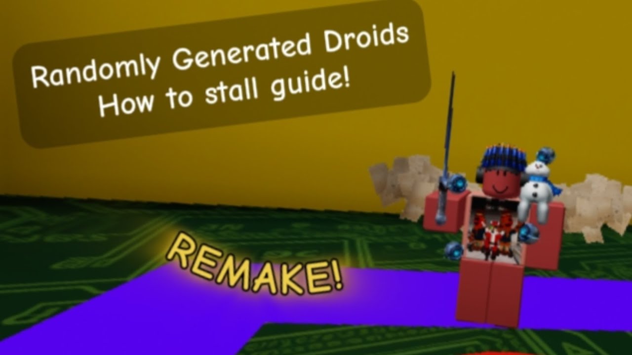 Roblox Randomly Generated Droids How to Stall guide! (REMAKE) - YouTube