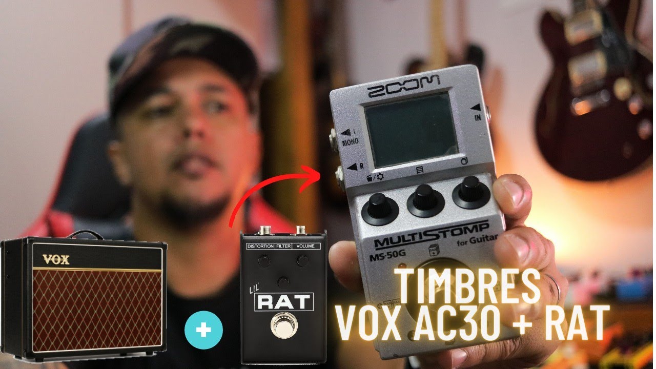 VOX AC30 + RAT - ZOOM Ms50G/G1four/G3xn/G5n #zoom #rat #voxac30 - YouTube