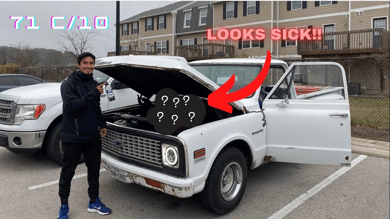 Painting The Engine Bay in the 71 C/10!! (Pegasus!!!) - YouTube