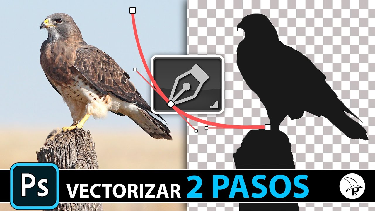 Cómo vectorizar una imagen en 2 PASOS MUY FÁCIL | PHOTOSHOP TUTORIAL ...