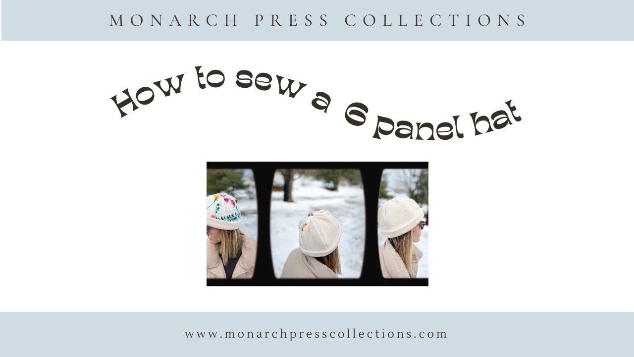 How to sew a 6 Panel Hat - YouTube