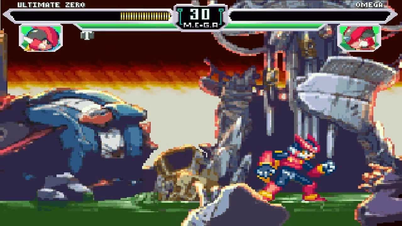 MUGEN - Zero Vs. Omega Zero (Finally found a good Zero) - YouTube