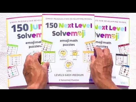 Solvemoji Puzzle Book - Levels Easy, Medium - 150 puzzles - YouTube