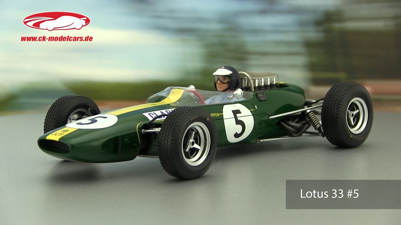 ck-modelcars-video: Jim Clark Lotus 33 #5 Weltmeister Großbritannien GP ...