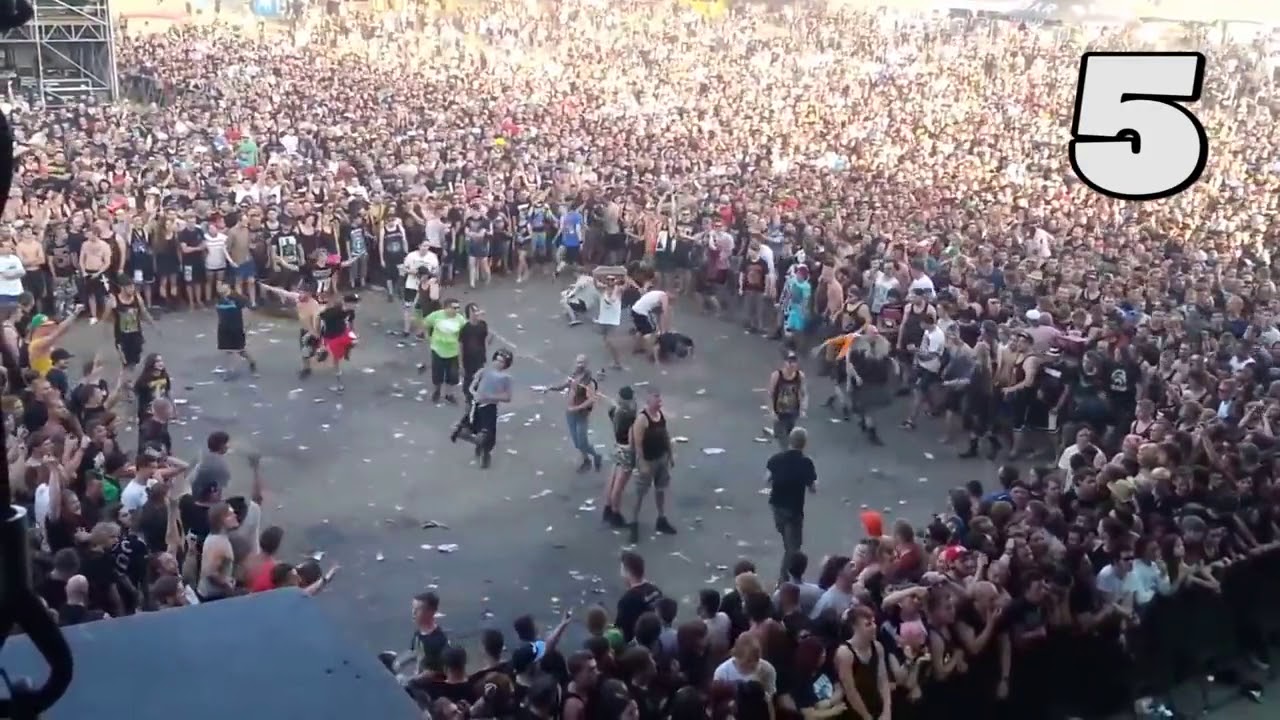 Wall Of Death Mosh Pit