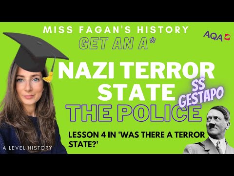 What was the Gestapo, SS and SA? How did the Nazi Police work? A LEVEL HISTORY | NAZI TERROR STATE