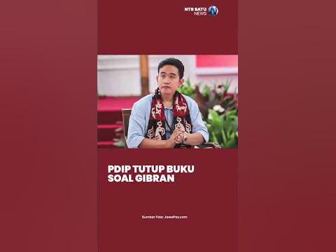 PDIP tutup buku soal Gibran mau kembalikan KTA atau tidak #pdip #gibran #kta #gibran - YouTube