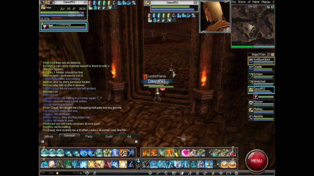 Rappelz - C'Alliance Vs. Section09 - YouTube