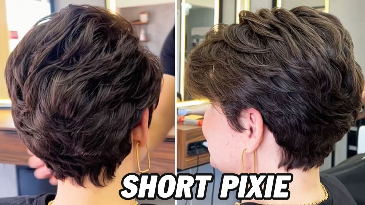 Elegant Short Pixie Layered for Curly Hair | Professional Short Pixie ...