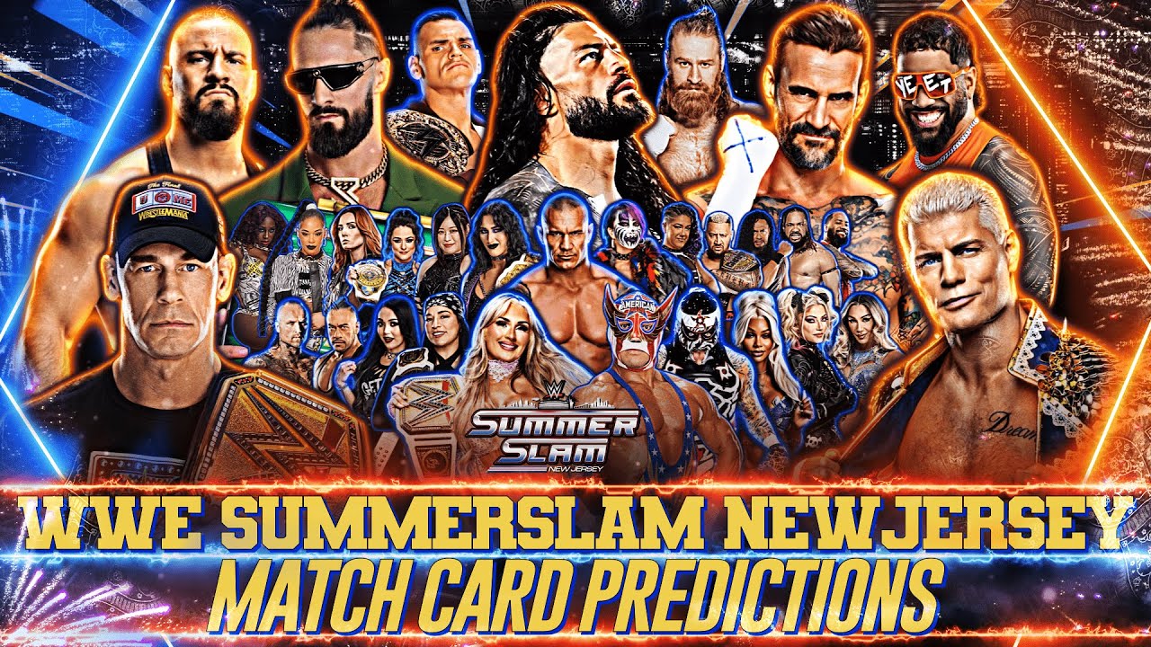 WWE Summerslam 2025 New Jersey Match Card Predictions v2 - YouTube