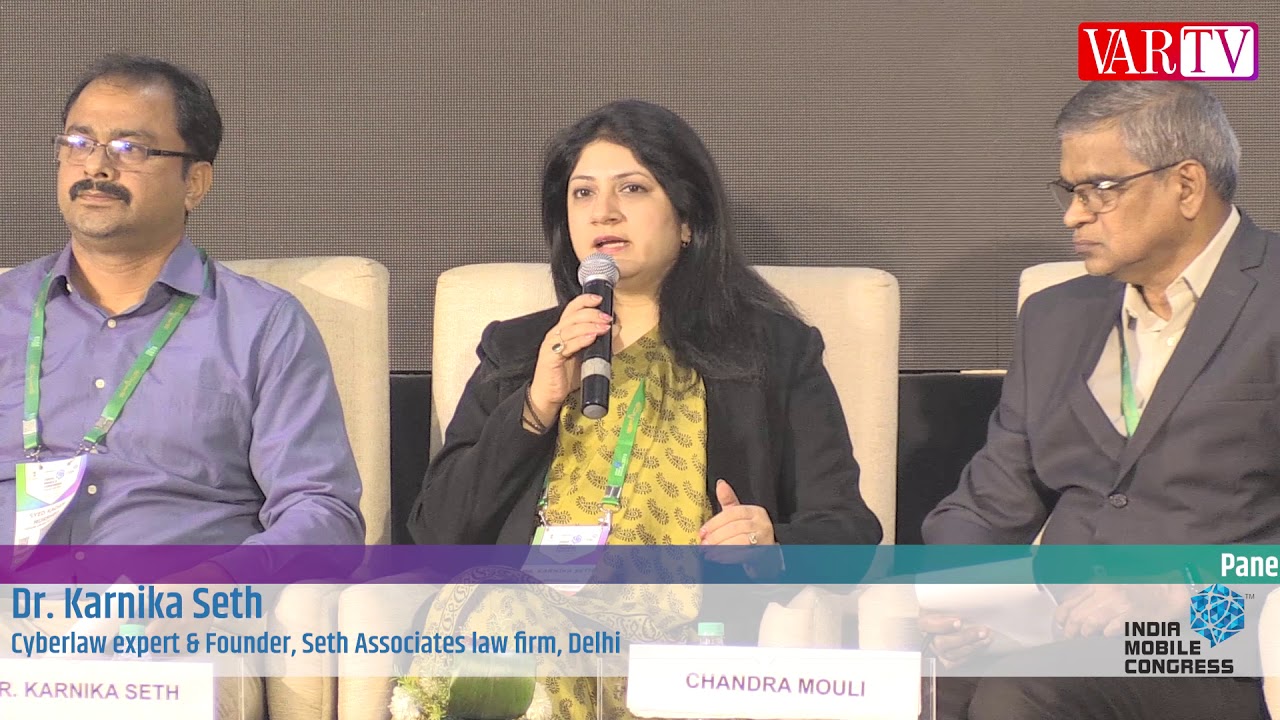 Dr. Karnika Seth, Cyberlaw expert & Founder, Seth Associates law firm ...