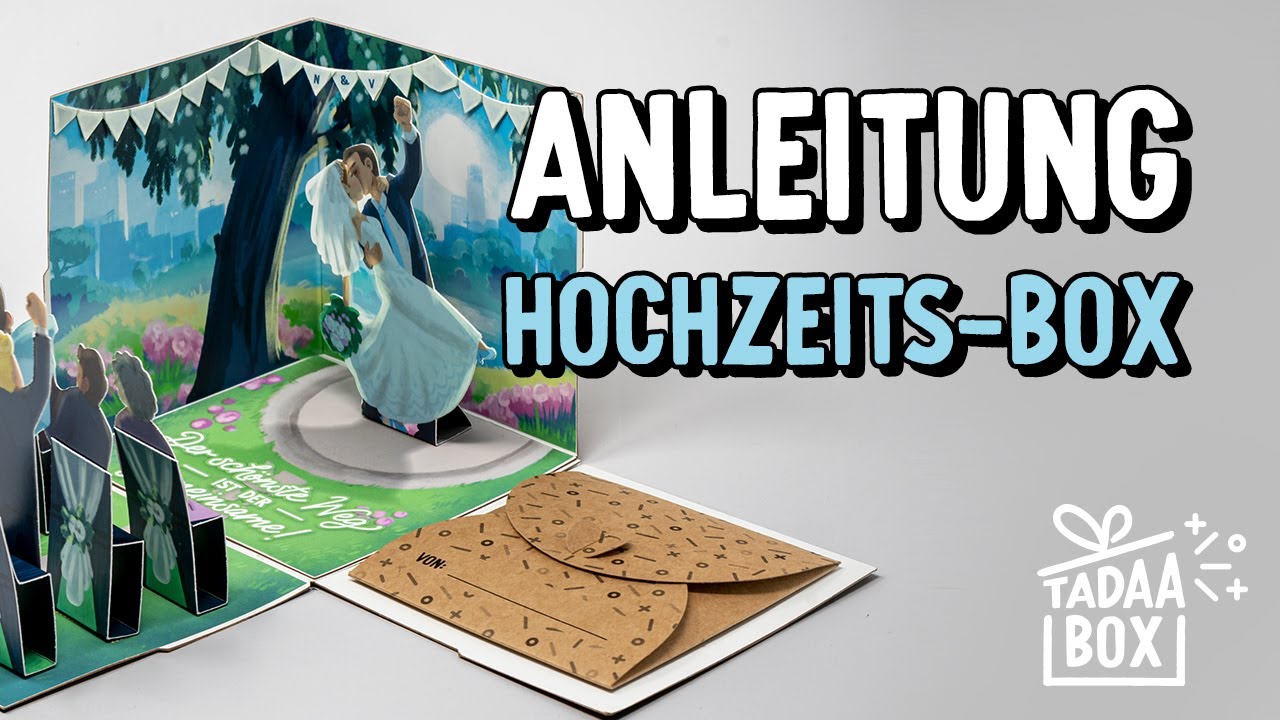 Anleitung Tadaa-Box zur Hochzeit: Originelles Geldgeschenk! - YouTube