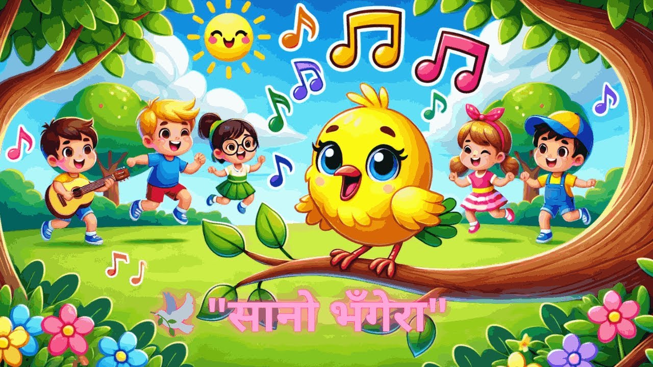 🕊 "सानो भँगेरा" || (Sanu bhangera)🕊 "Little Sparrow: rhyme" - Nana-Nunu ...