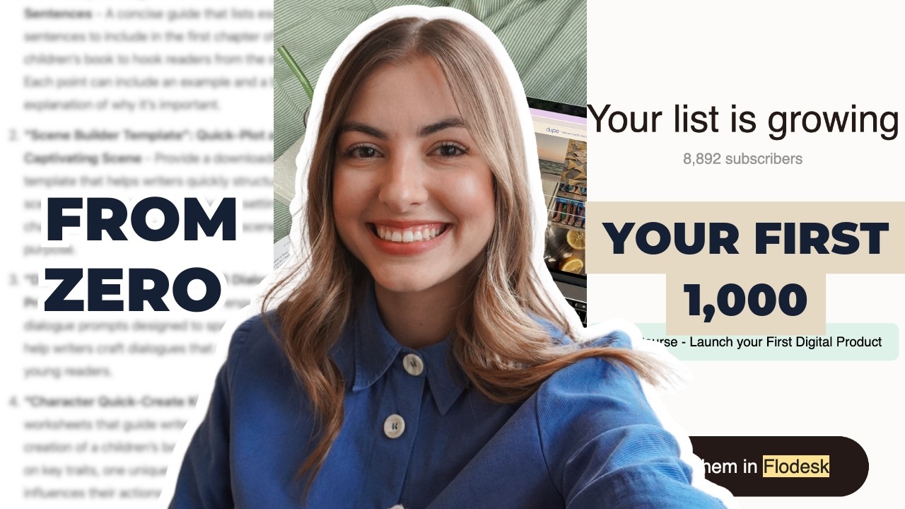 How to Build an Audience for Your Digital Products Even If You're Starting From Zero - YouTube