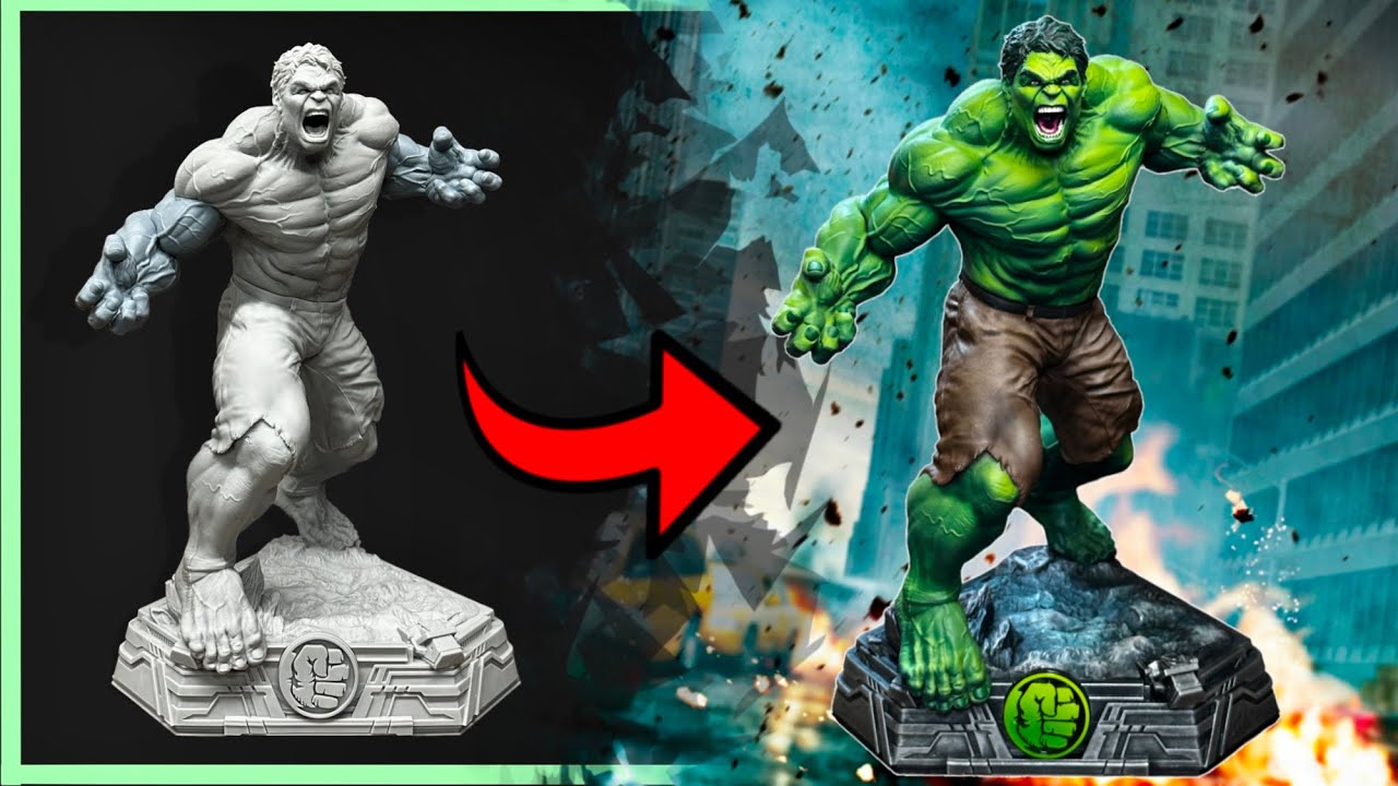 3D Printer make Smash - Custom Hulk | Groundeffected.com - YouTube