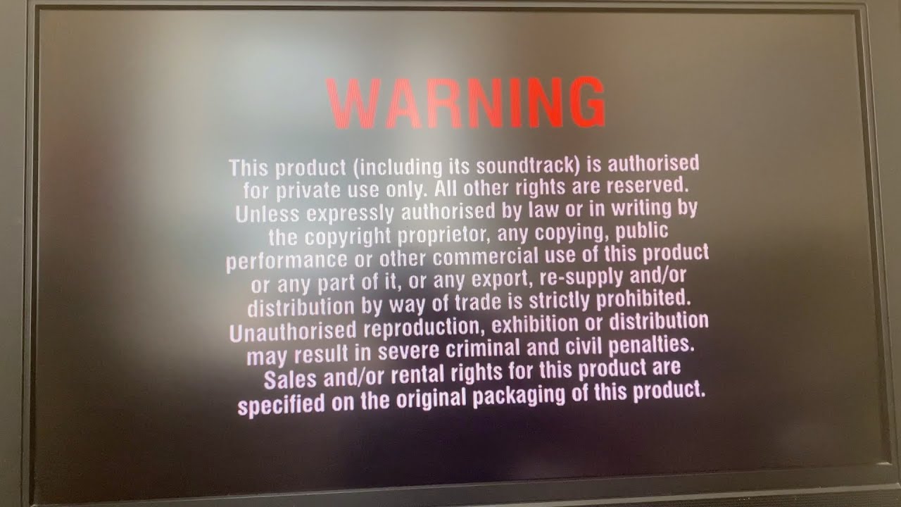 Warning Screen (Audio Description) - YouTube