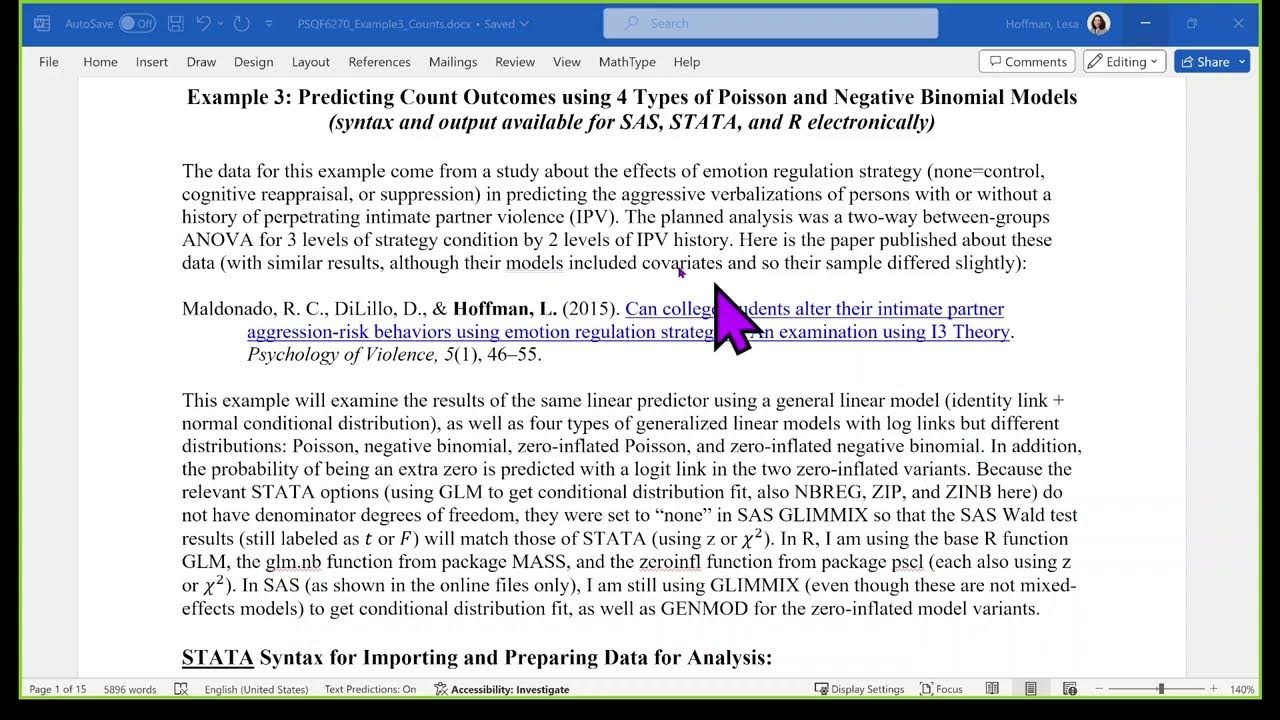 PSQF6270_Lecture3_Example3_Part2 - YouTube