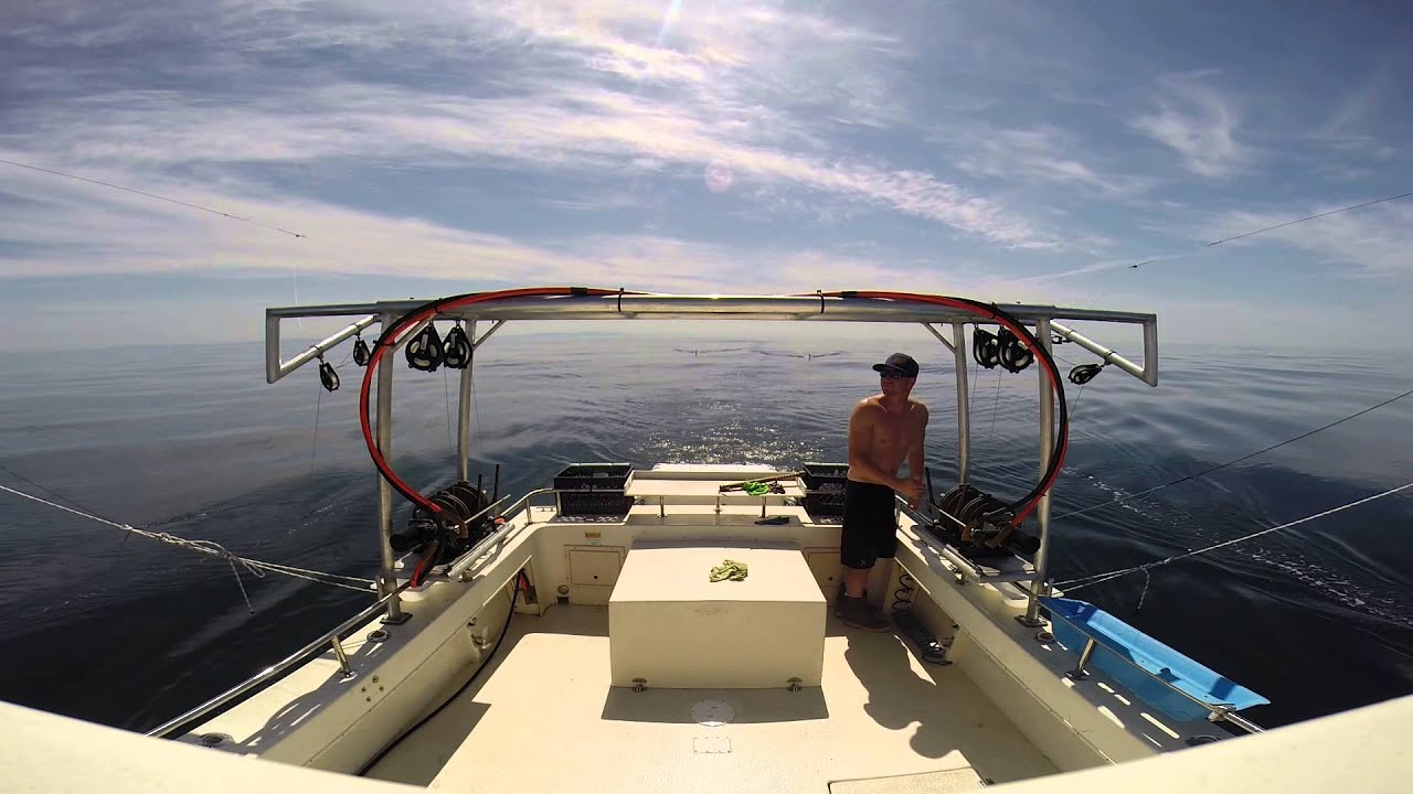 Commercial salmon trolling - YouTube