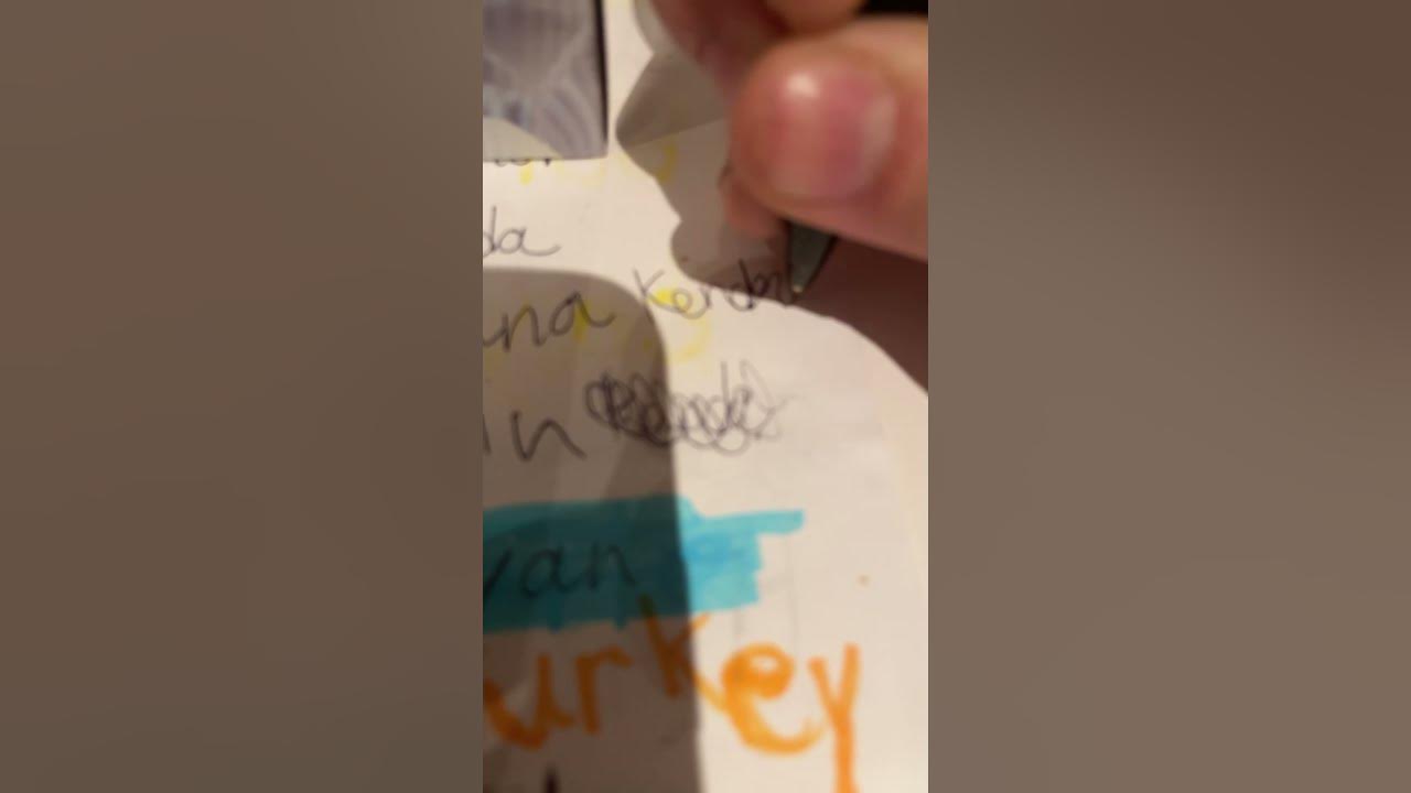 I Write My Name In Cursive Version - YouTube