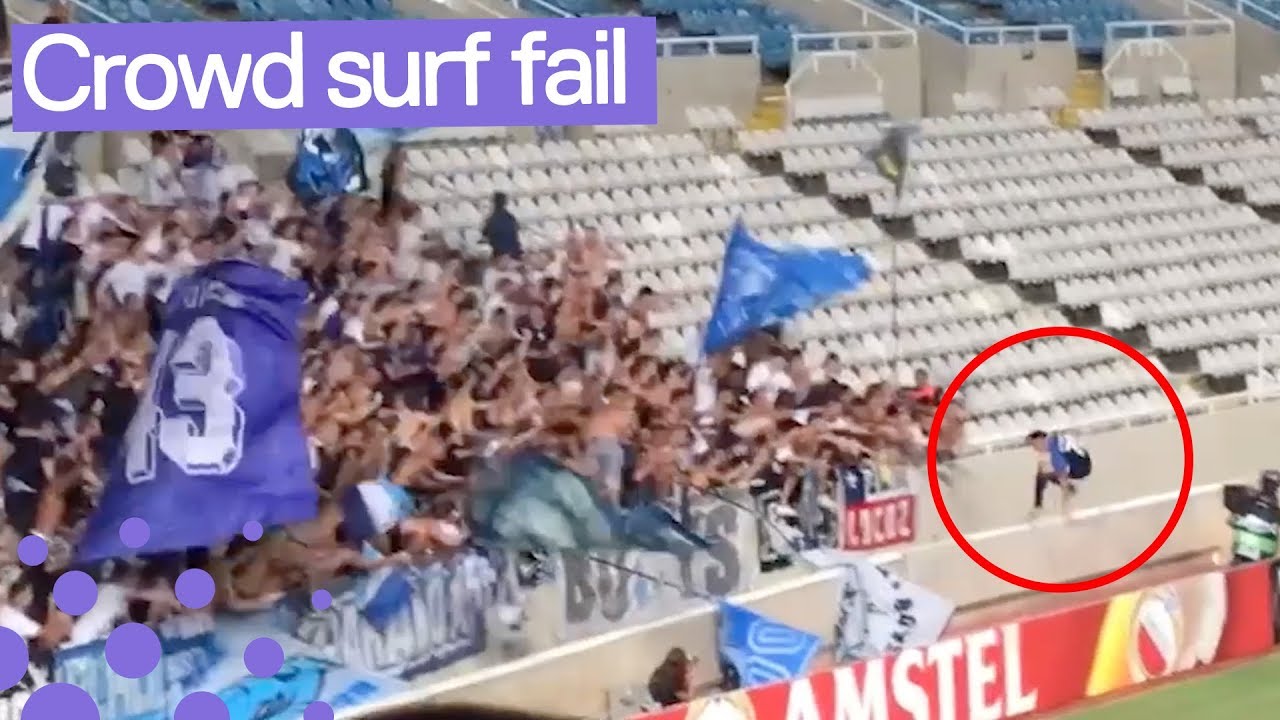 FC Zurich's Benjamin Kololli Crowd Surfing Fail | Where did he go? 😂 ...
