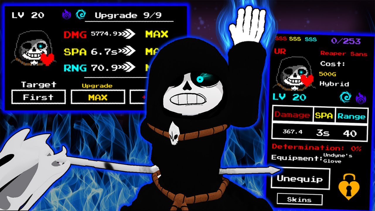 [🎃EVENT] Max LV / Full SSS / Determination Reaper Sans [Showcase ...