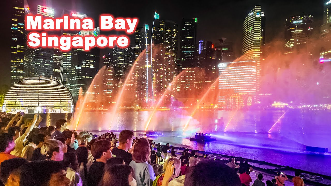 World class Spectra (Light and Water Show) at Marina Bay, Singapore ...