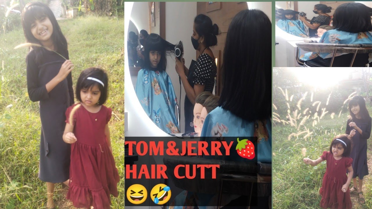 Tom&jerry🍓hair cutt😆🤣 miju🍓minnu - YouTube