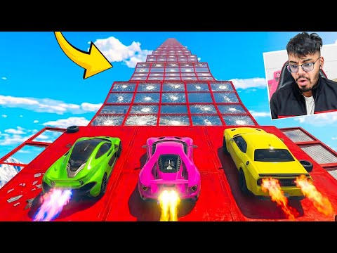 Cars Vs Cars in Glass 928.397% People Start Screaming in This GTA 5 Race!