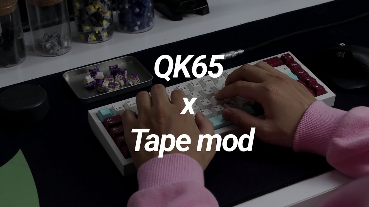This configuration sparks joy - Rebuilt QK65 with WS Onion & Tape mod ...