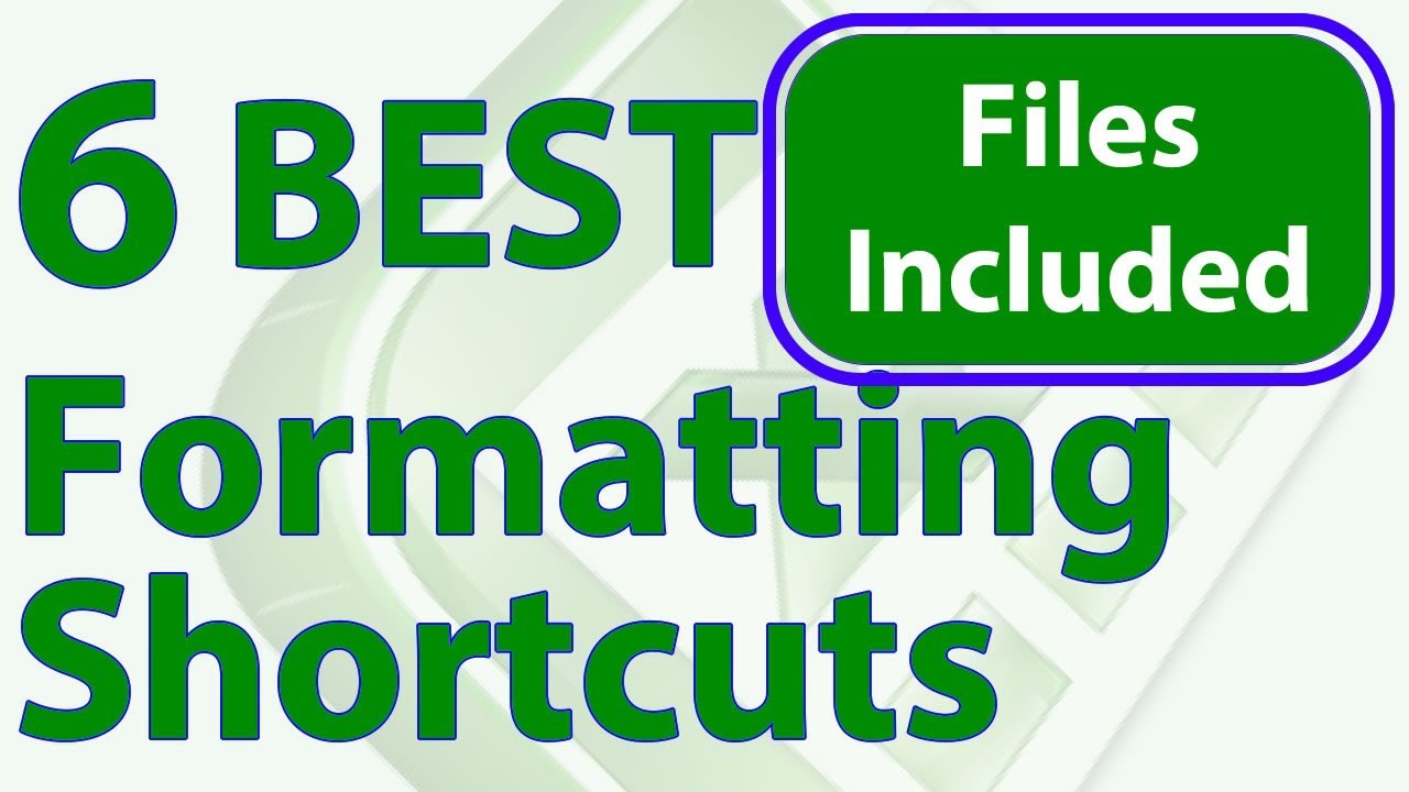 6 Must Know Excel Formatting Keyboard Shortcuts YouTube 6-must-know-excel-formatting-keyboard-shortcuts-youtube