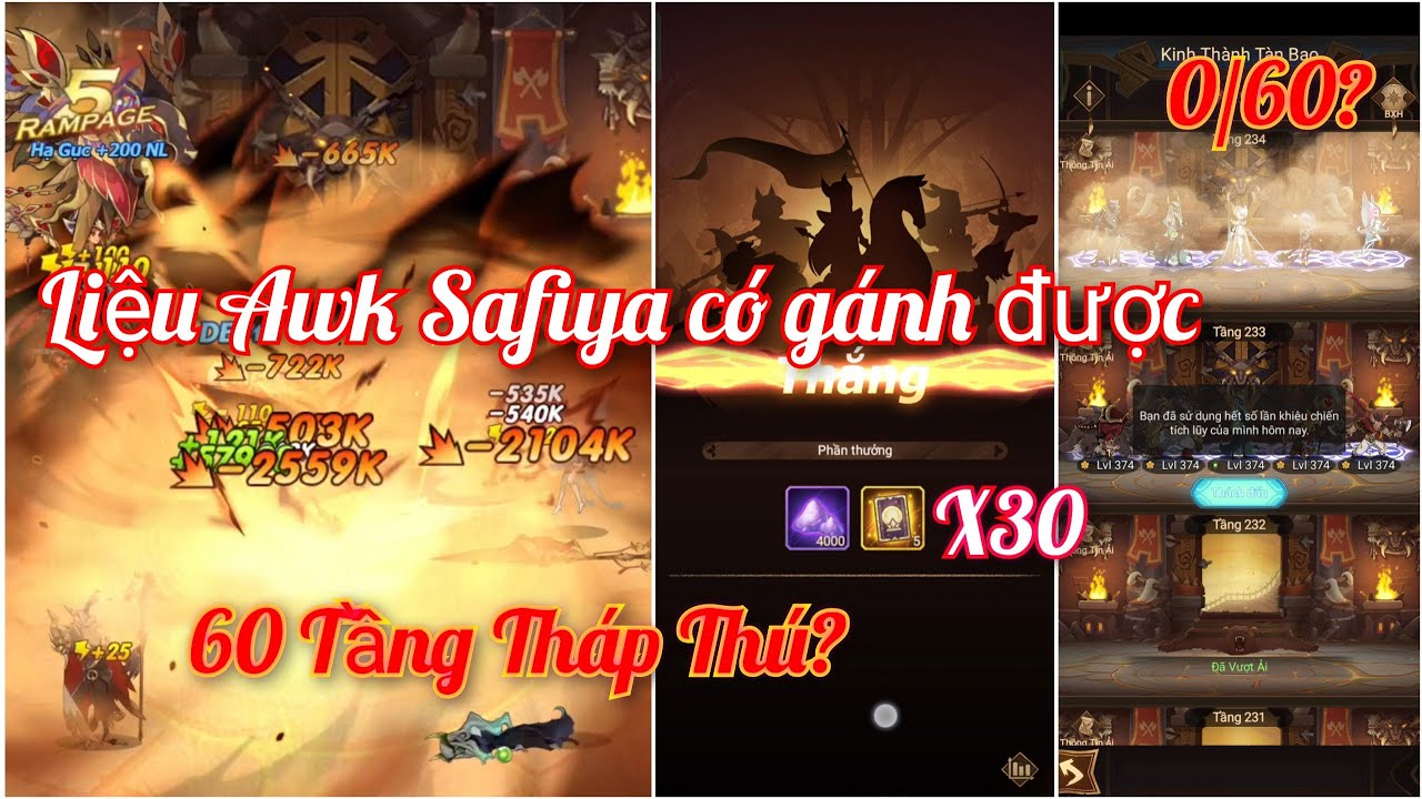 Afk Arena | Awaken Safiya liệu có gánh được 60 tầng tháp hệ Thú? Thánh ...