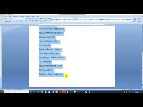 How to alphabetize the full names of the people - YouTube